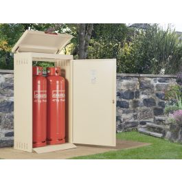 Gas bottle storage for 2 large gas bottles | calor gas safe Asgard