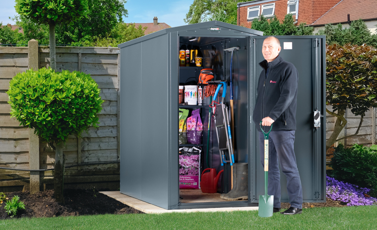 metal shed with floor | metal garden sheds | metal bike storage ...