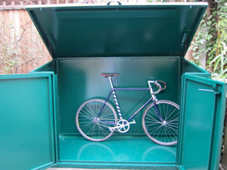 Secure bike shed reviewed by The Ride Journal Asgard
